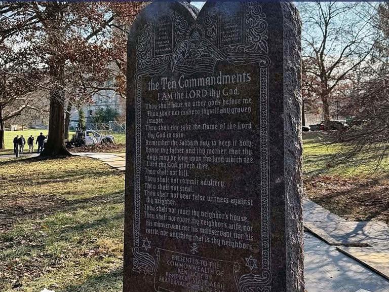 Ten Commandments Monument Returns to Kentucky Capitol After Four Decades
