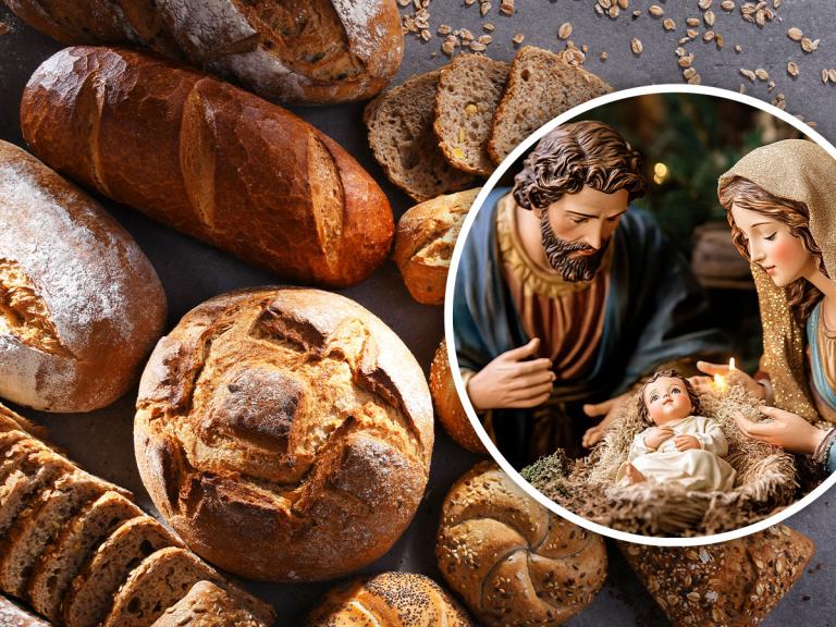 Bakery Recreates Nativity Scene: 'Bread of life made from bread'