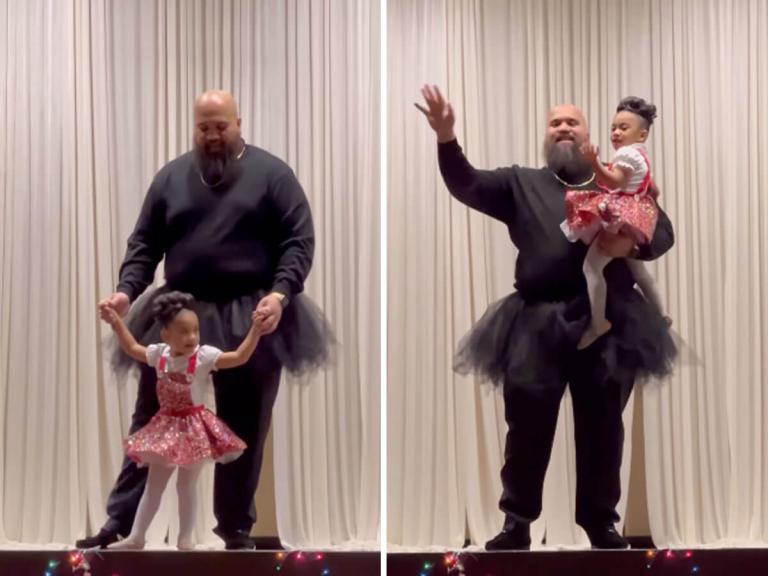 Dad in Tutu at Daughter's Dance Recital Goes Viral