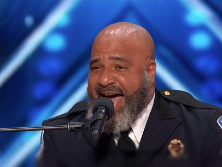 Police Officer Gets Standing Ovation on 'America's Got Talent'